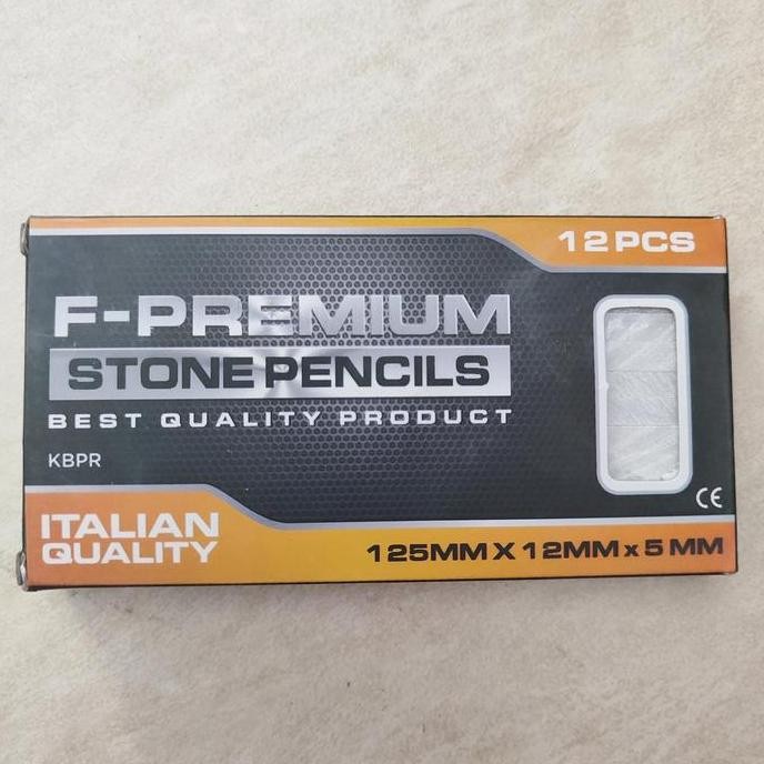 Jual ,,,,,,,] Kapur Pensil Tulis Besi Putih Stone Pencil F-Premium Italian Quality | Shopee ...