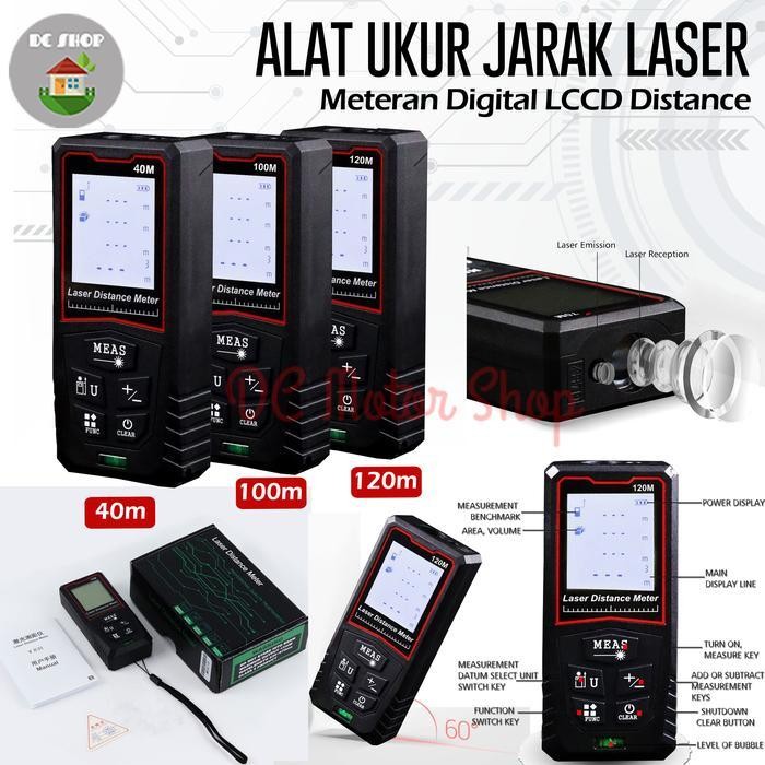 Jual Alat Ukur Jarak Laser Meteran Digital Distance 40 Meter 40M Cp-40P ...