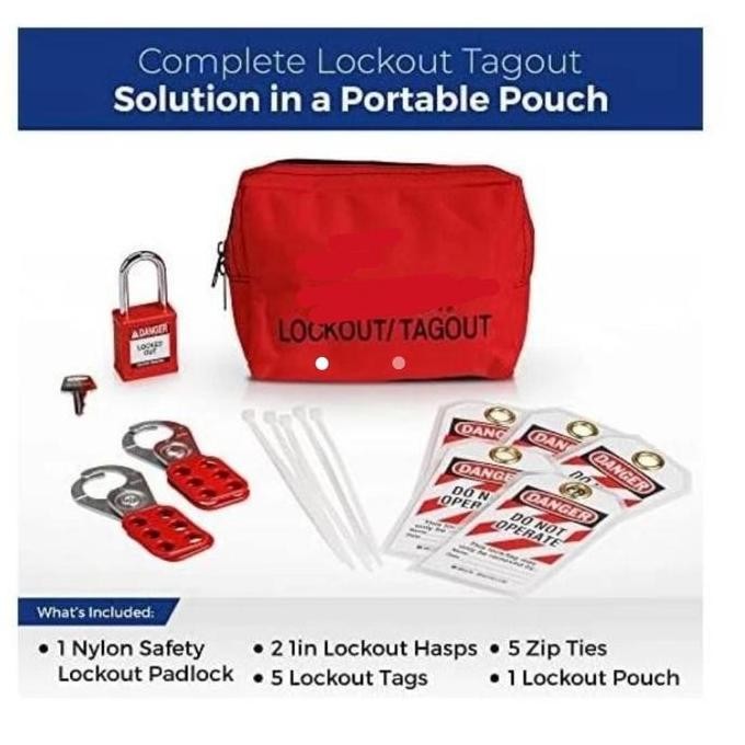 Jual +++++] Brady Electrical Lockout Tagout Kit With Hasps Loto Tags 1 ...