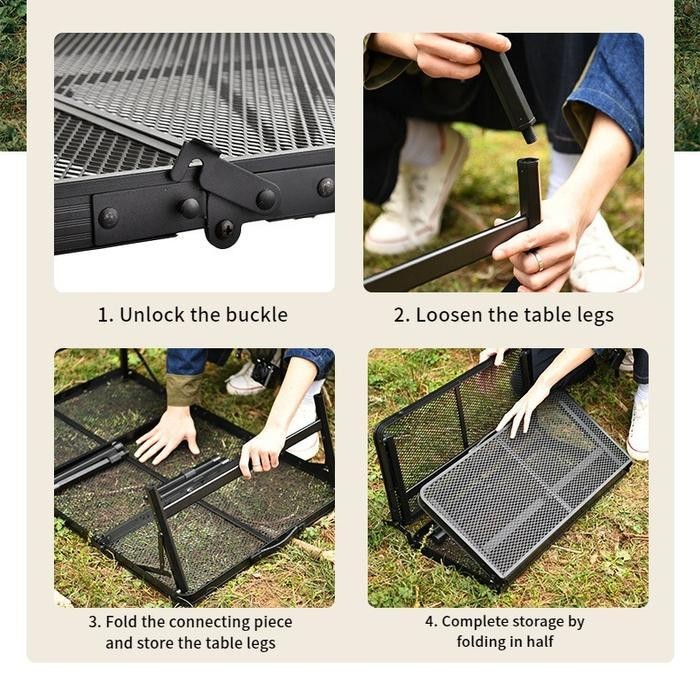 Jual Az Meja Lipat Grid /Meja Lipat Piknik /Meja Outdoor Aluminium ...