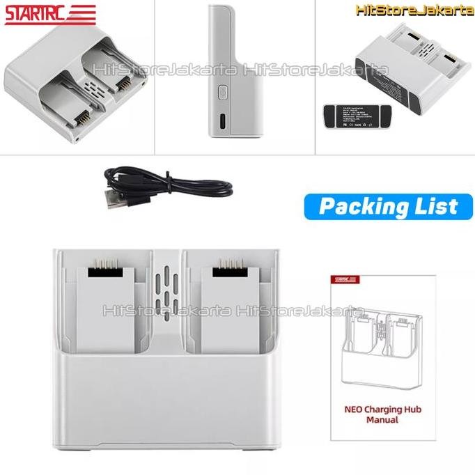Jual Murah Startrc Battery Charging Hub For Dji Neo Baterai Dual Fast ...
