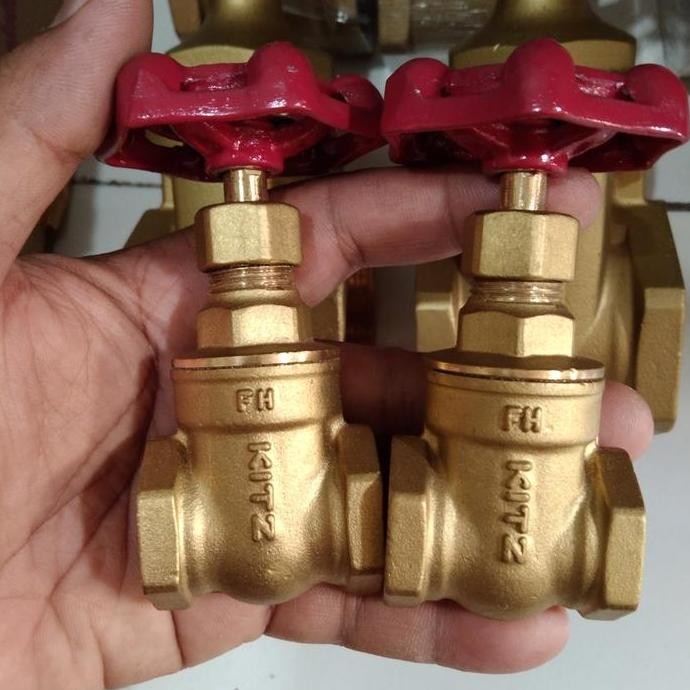 Jual Tersedia gate Valve kitz 3/4inch kuningan/stop kran kitz 3/4inch | Shopee Indonesia