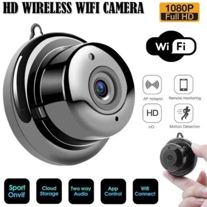 Jual CCTV mini IP Camera V380 A1 WIFI Spy Kamera Panoramic IP HD 1080P ...