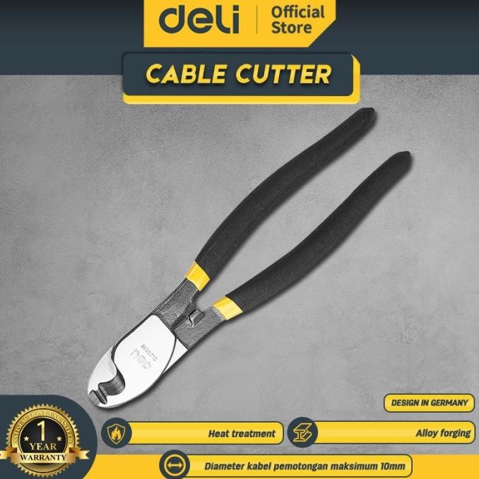 Jual NEW!!! Deli Tang Potong Kabel Cable Cutter EDL200XX - 8 Inch ...