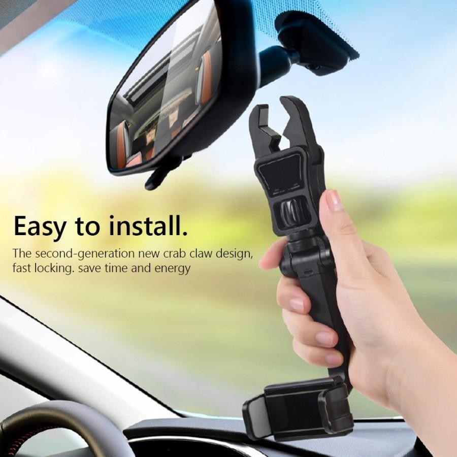 Jual Holder Mobil Hd-55 Universal Car Holder Phone Hp 360 Free Spin ...