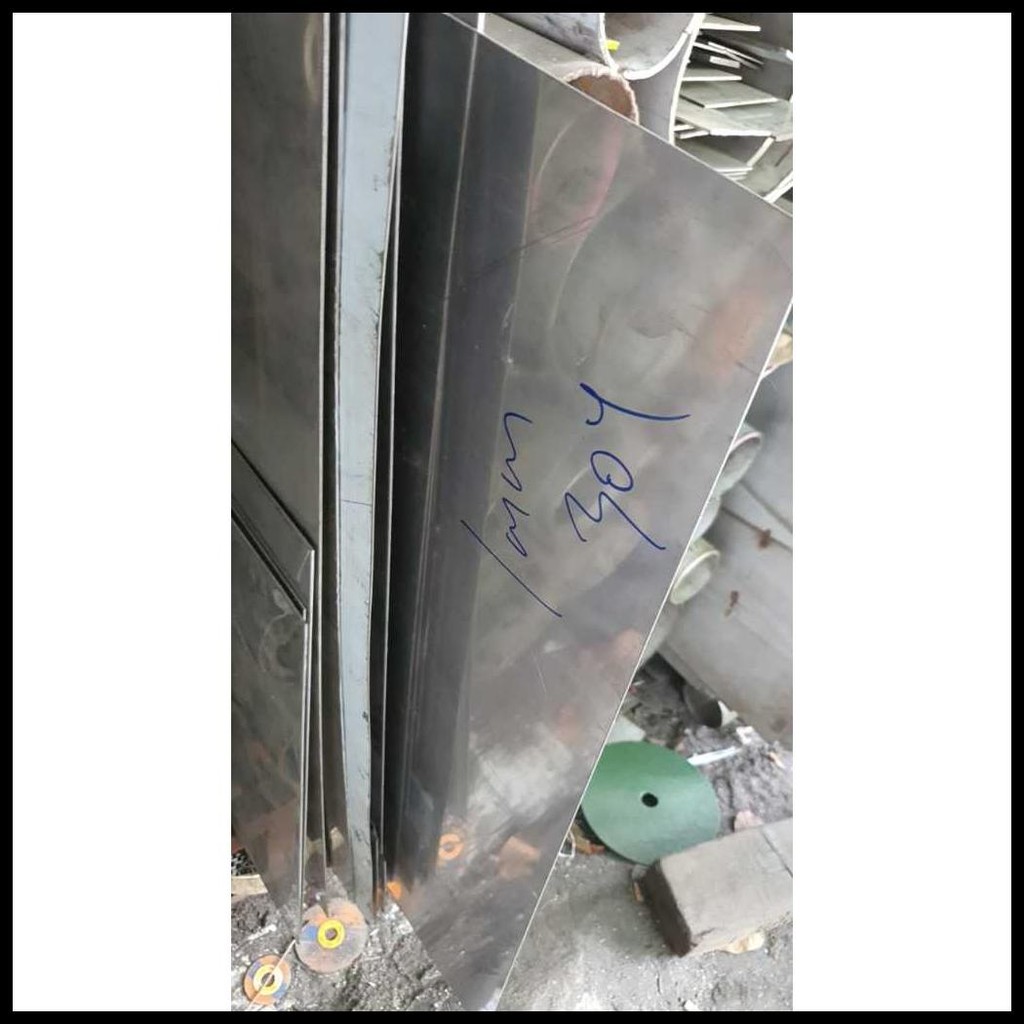 Jual PLAT STAINLESS STEEL TEBAL 1MM, SUS 304 | 0.1CM | BISA CUSTOM ...