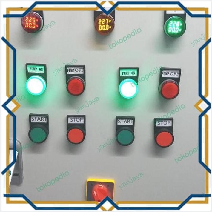 Jual [ANG] PANEL POMPA 3PHASE 2 POMPA HIDUP BERGANTIAN WLC OMRON 2 ...