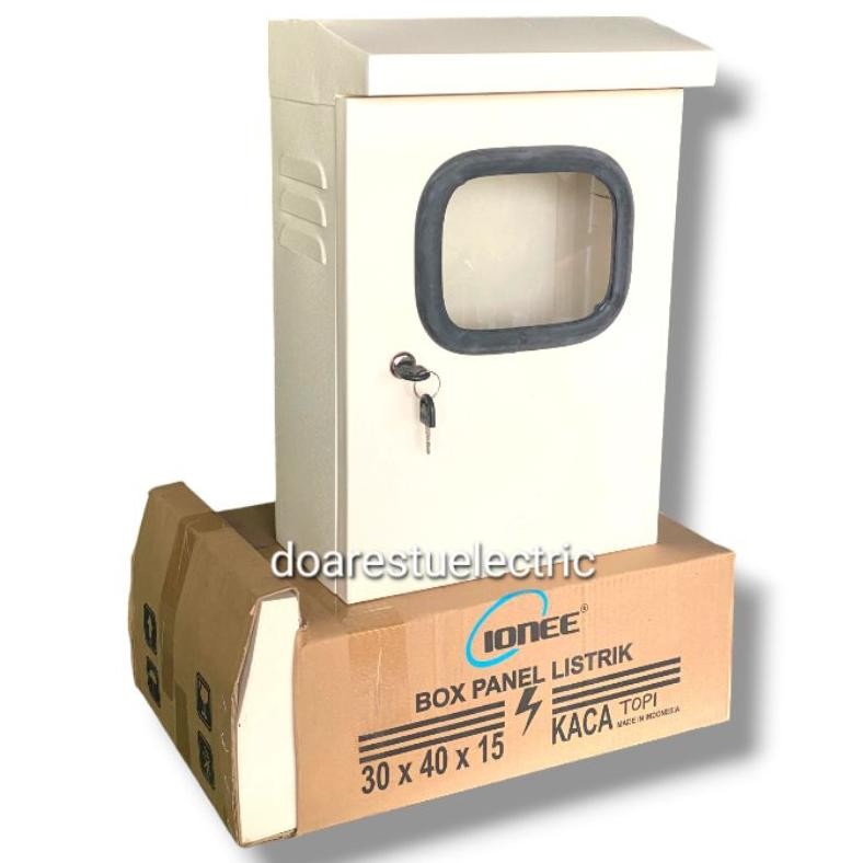 Jual NEW!!! Panel Box 30x40x15 +TOPI KACA Box Panel Listrik KWH Outdoor ...