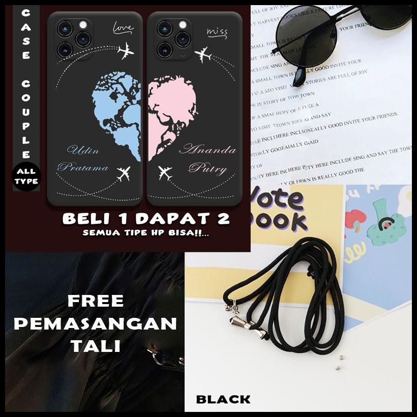 Jual [Cc-15] Custom Case Hp Couple Nama Bebas [ Beli 1 Sudah Dapat 2 ...
