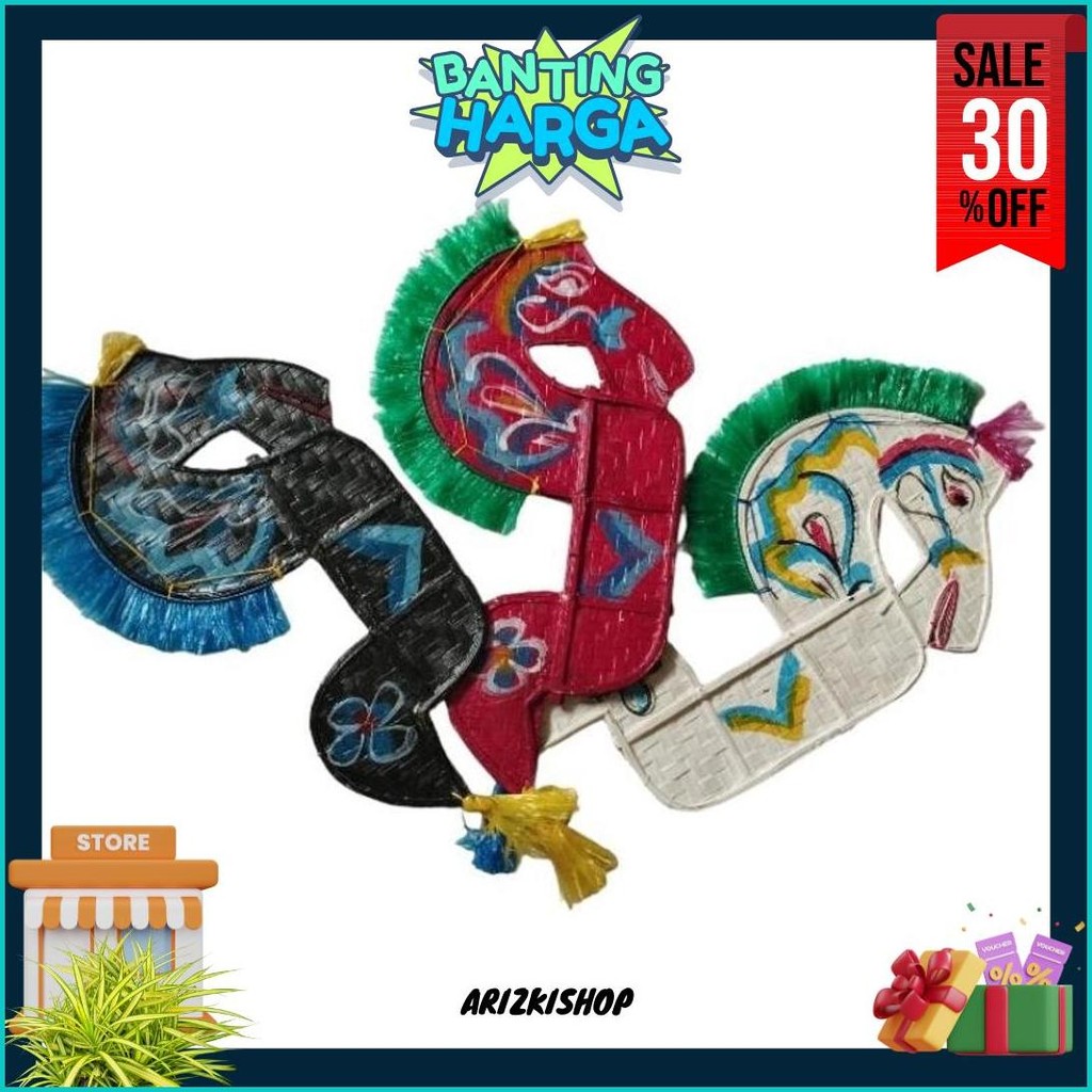 Jual Jaranan Besar 88 Cm Kuda Lumping Free Pecut / Jaranan Jatil Besar ...