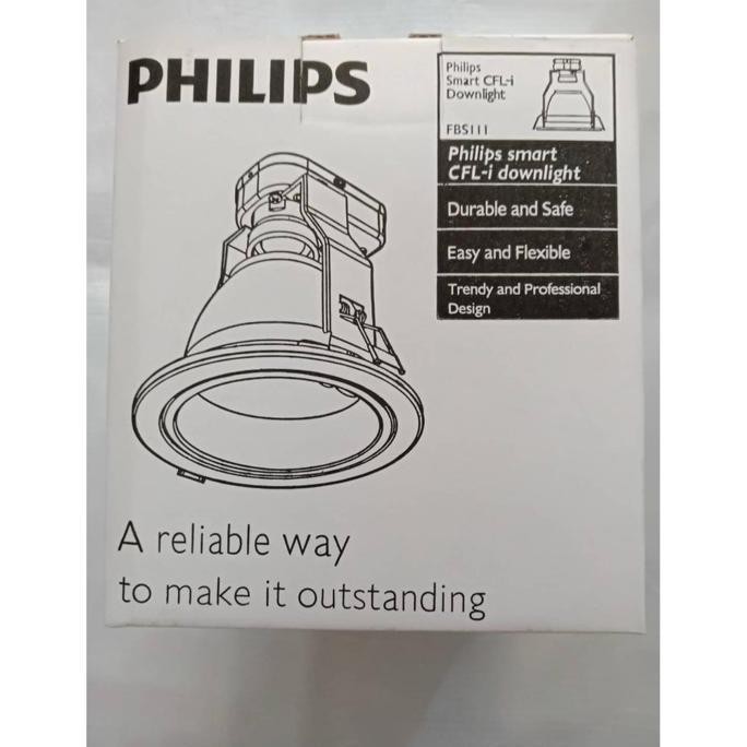 Jual Philips Kap Downlight 4'' Inch Fbs 111 White | Shopee Indonesia