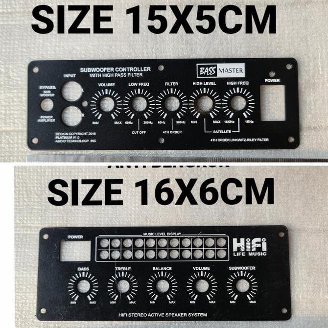 Jual papan panel speaker aktif aktive active knop potensio power besi bagus | Shopee Indonesia