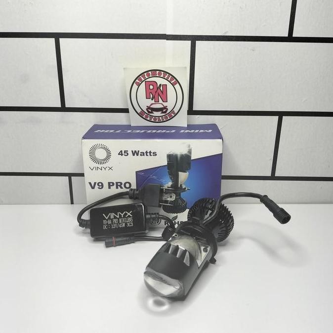 Jual Lampu Headlamp Projector Mini Lens H4 V9 PRO VINYX Cut Off Flat ...