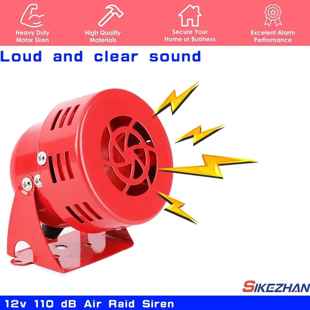 Jual 12V 110 Db Air Raid Siren Horn Speaker Alarm Sound Mini Electric ...
