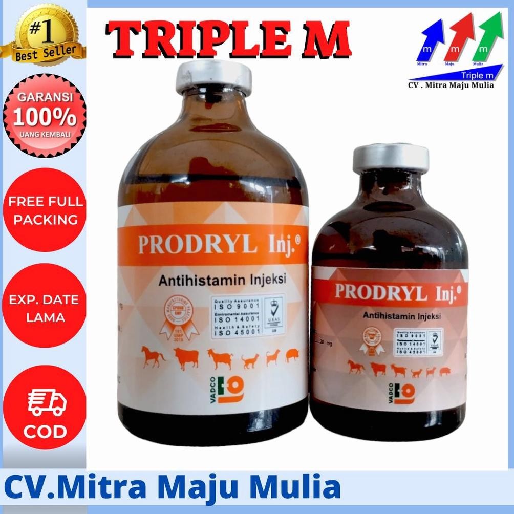 Jual Terlaris PRODRYL 100 ml dan 50 ml - Obat Hewan Sakit Antihistamin ...