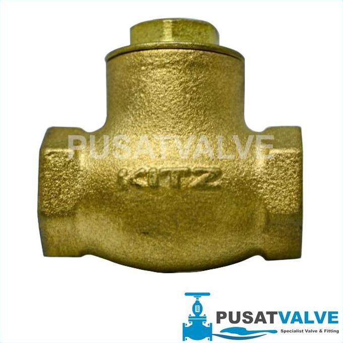 Jual Check Valve Kitz 1 1/2" Kuningan, 100% Asli !! Kode 8753 | Shopee ...