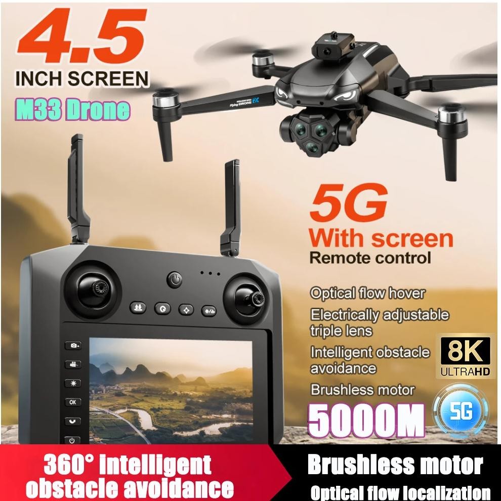 Jual 2025 M33/M22 Pro Max Gps Drone Large Screen 8K Professional Camera ...