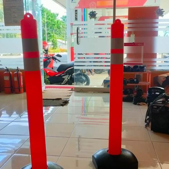 Jual Terlaris Stick Cone Base Plastic+Papan Rambu Spbu Pertamina Pom ...