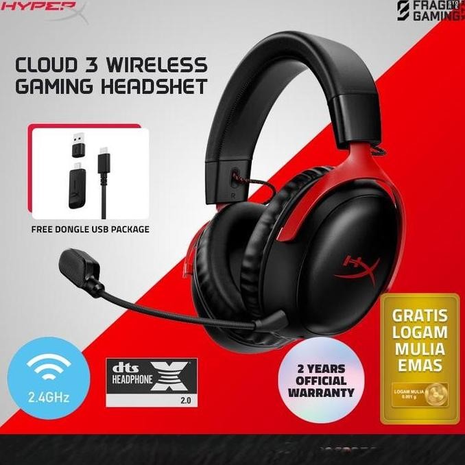 Jual Hyperx Cloud 3 Wireless Cloud Iii Wireless Gaming Headset Cloud3 ...