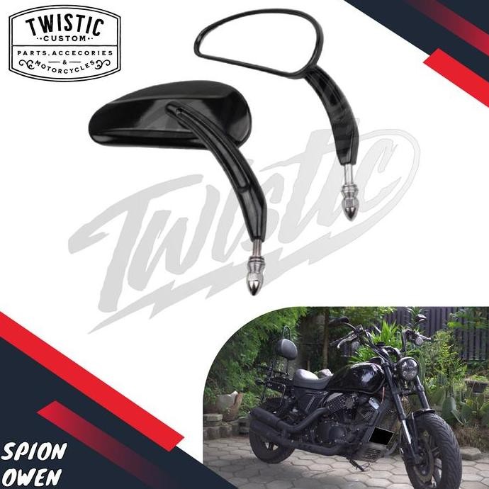 Jual Spion Oval Teardrop Tear Drop Owen Motor Harley Davidson Sportser ...