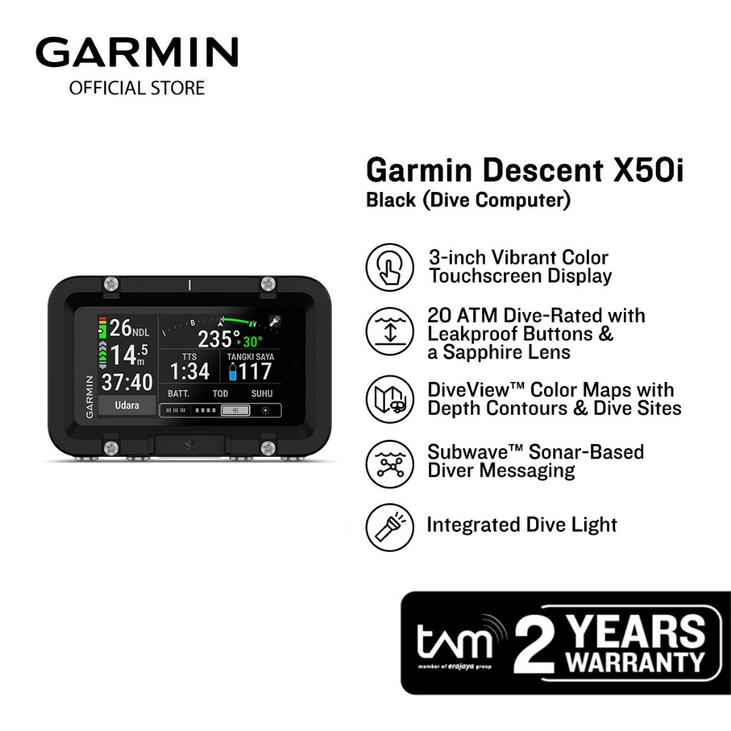 Jual Garmin Descent X50i - Black (Dive Computer) | Shopee Indonesia