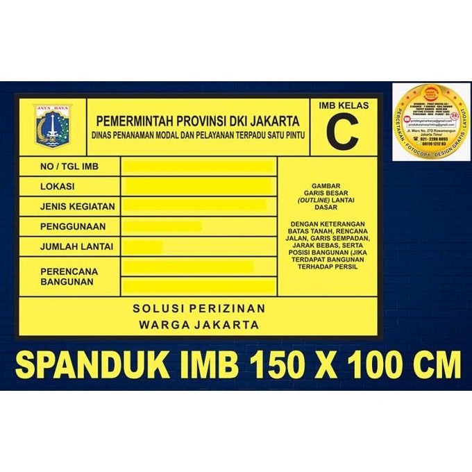 Jual CETAK SPANDUK/BANNER IMB DKI JAKARTA 150X100 CM SUPER EXPRESS ...