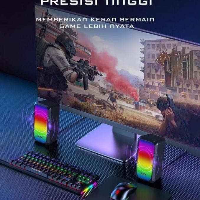Jual Speaker Gamen Gs6 Rgb Rhythm Light Pc / Laptop - Multimedia Gaming ...