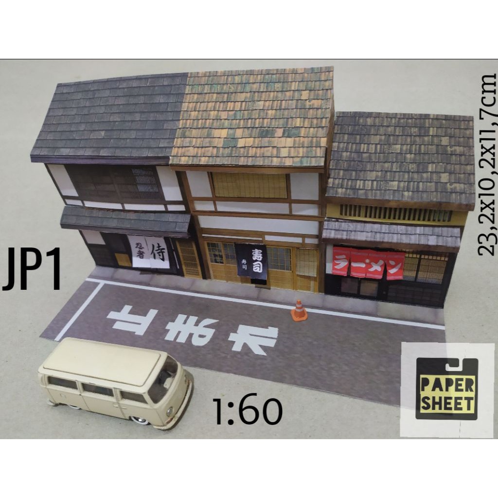 Jual Diorama Papercraft Rumah Jepang Skala 1:64 untuk Hotwheels atau ...