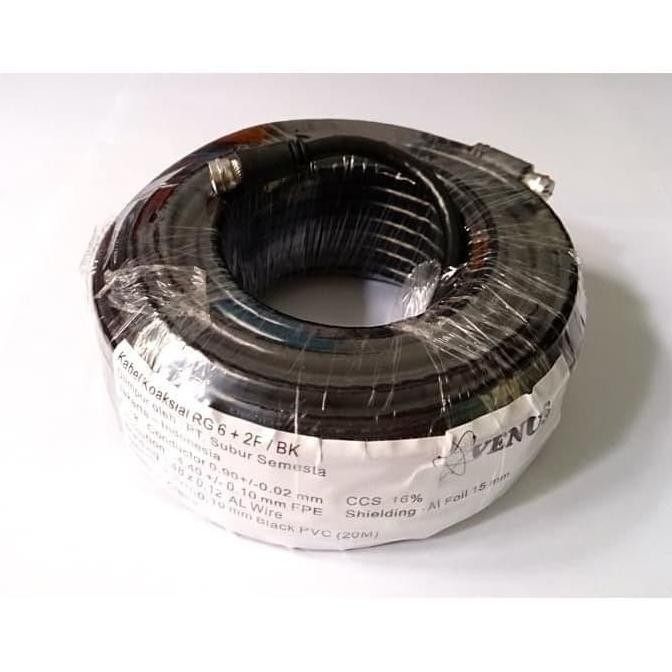Jual KABEL ANTENA PARABOLA RG6 COAXIAL KABEL TANAKA / VENUS | Shopee ...