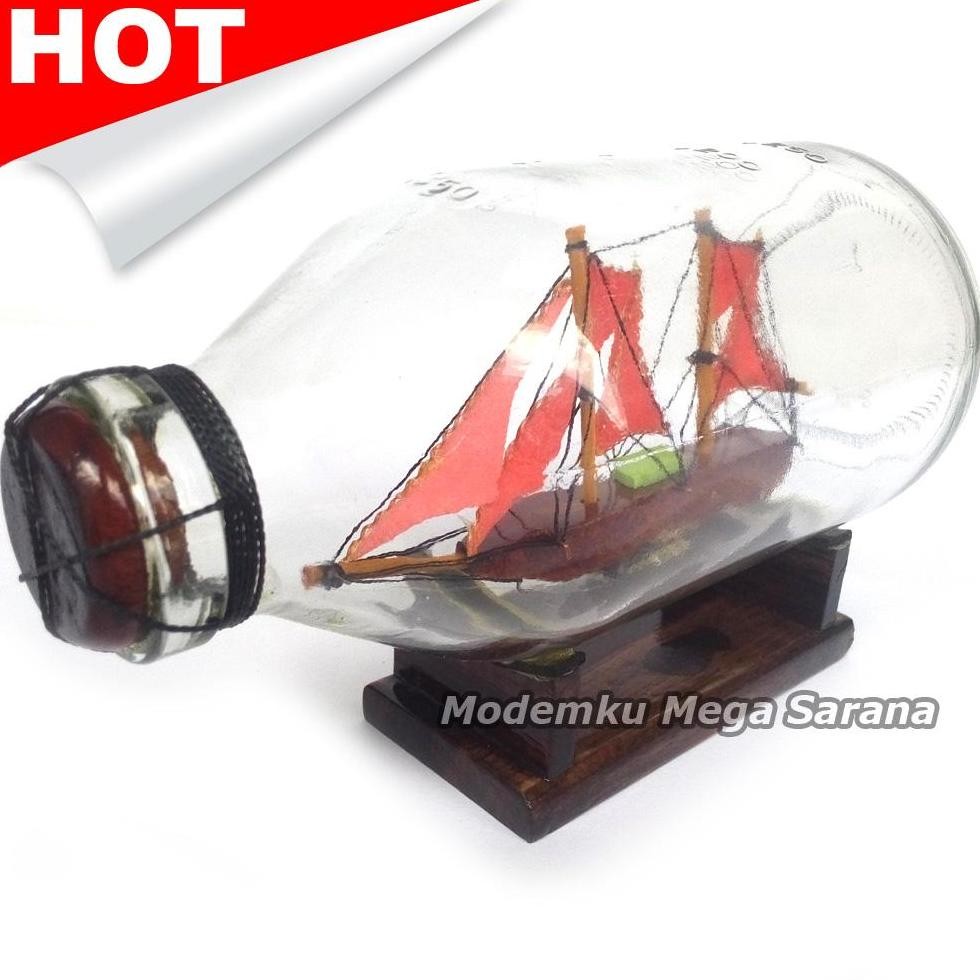 Jual Er-87 Miniatur Kapal Botol Bulat 20X10X7 Cm | Shopee Indonesia