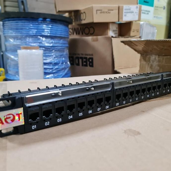 Jual Patch Panel Barrel / Pass Through Cat 6 12Port High Quality New ...