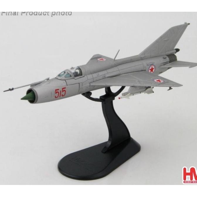 Jual Diecast Pesawat Tempur Mig-21 Pfm Fishbed Kpaf 1/48 By Fov ...