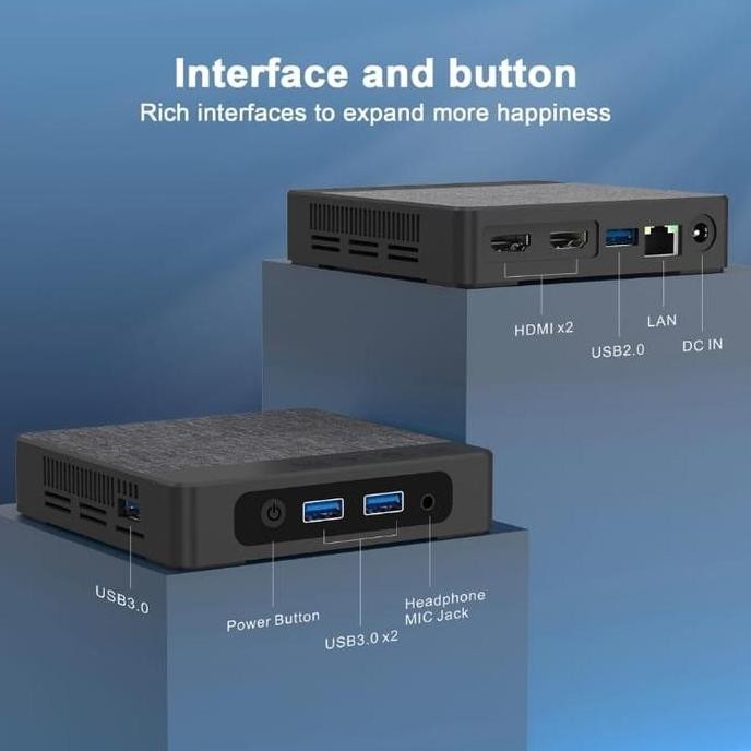 Jual Mini Pc N4 Intel Gemini Lake N4000 RAM 6GB & ROM 64GB Windows 11 ...