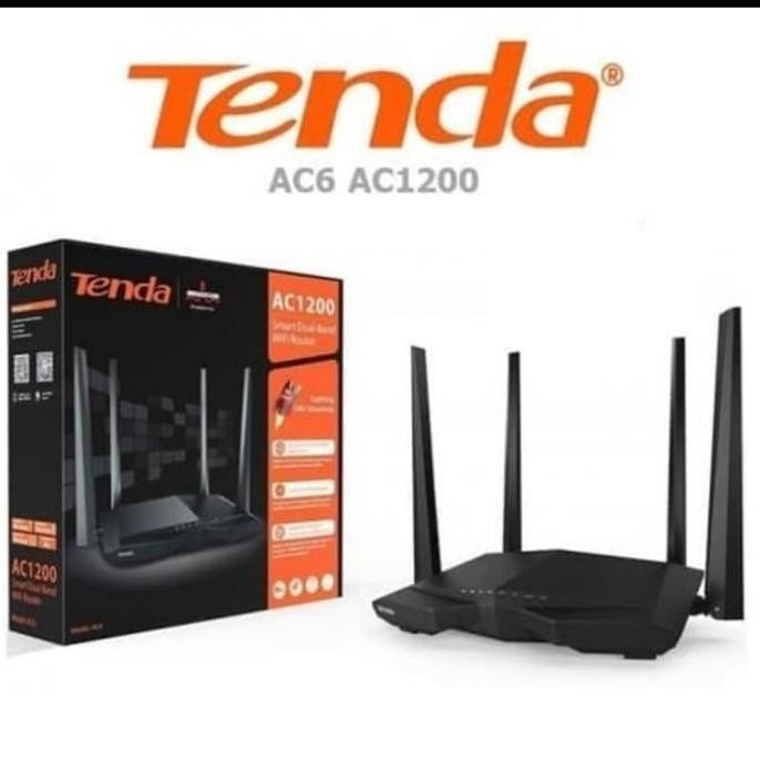 Jual Tenda AC6 Dual Band AC1200 Mbps GIGABIT Wifi ROUTER EXTENDER ...