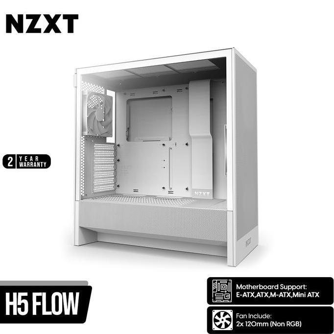 Jual NZXT H5 Flow Compact Mid-tower Airflow ATX Case | Shopee Indonesia