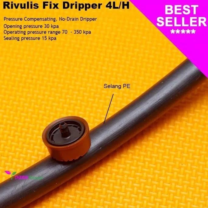 Jual [Expert] Rivulis Supertif Fix Dripper 4 L/H Pressure Compensate No ...