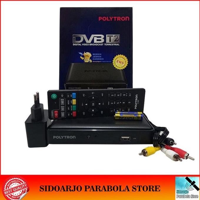 Jual Set Top Box STB TV Digital DVBT2 Polytron PDV-620T2 DVB-T2 UHF SNI ...