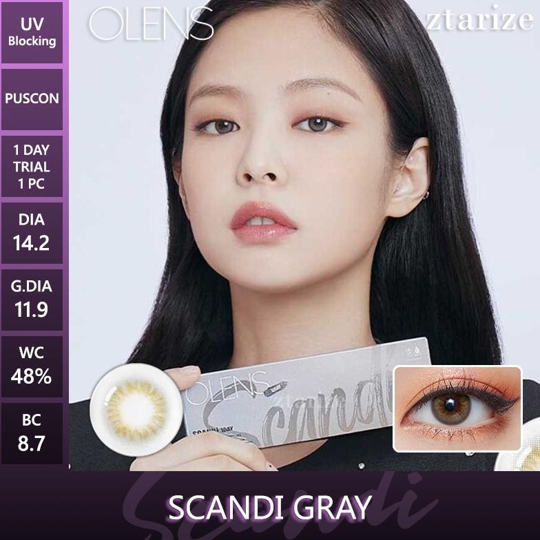 Jual ztarize - Ready Stock - Trial OLENS Scandi Gray 1 Day Daily Soft ...