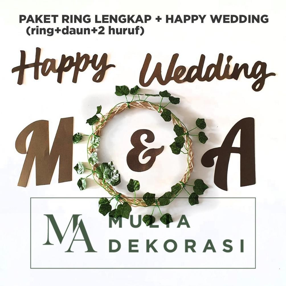 Jual RING ROTAN LINGKARAN DEKORASI BACKDROP LAMARAN NIKAHAN + INISIAL ...