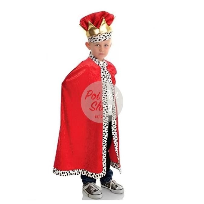 Jual Sale Jubah Raja Kostum Halloween Wool Merah Putih Costume Cosplay ...