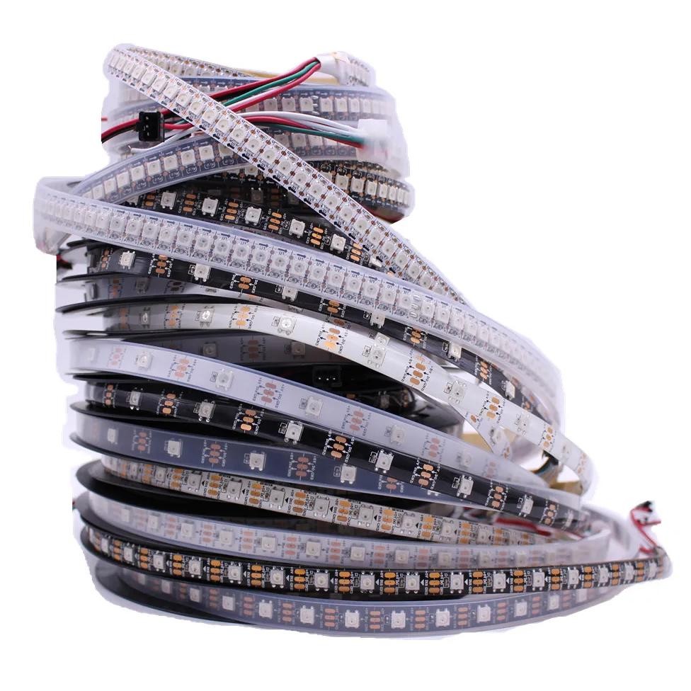 Jual 1M/5M Ws2812B 30/60/144 Pixels/Leds/M Smart Led Pixel Strip,Black ...