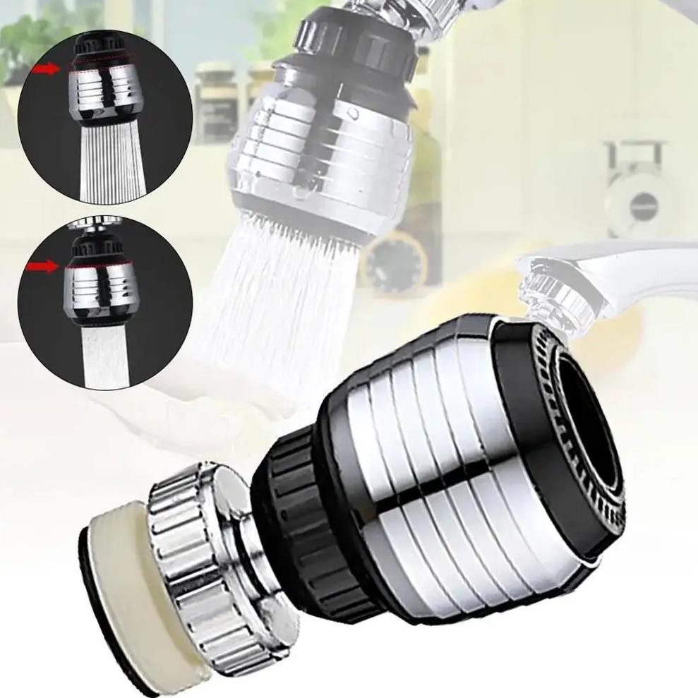 Jual 360 Rotate Swivel Faucet Nozzle Filter Adapter Kitchen Water ...