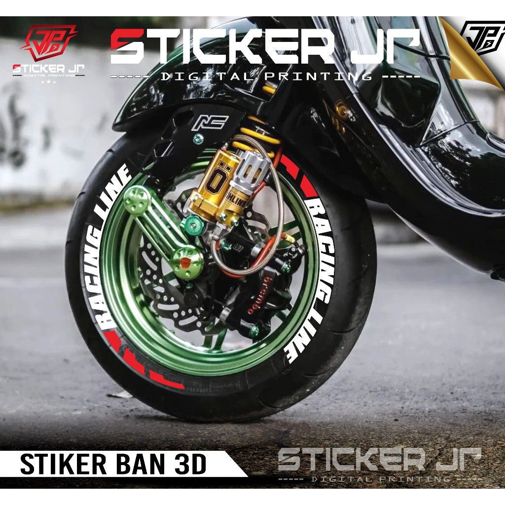 Jual STICKER BAN / FONT BAN / TIRE BOMB / 3D STIKER BAN RACINGLINE ...