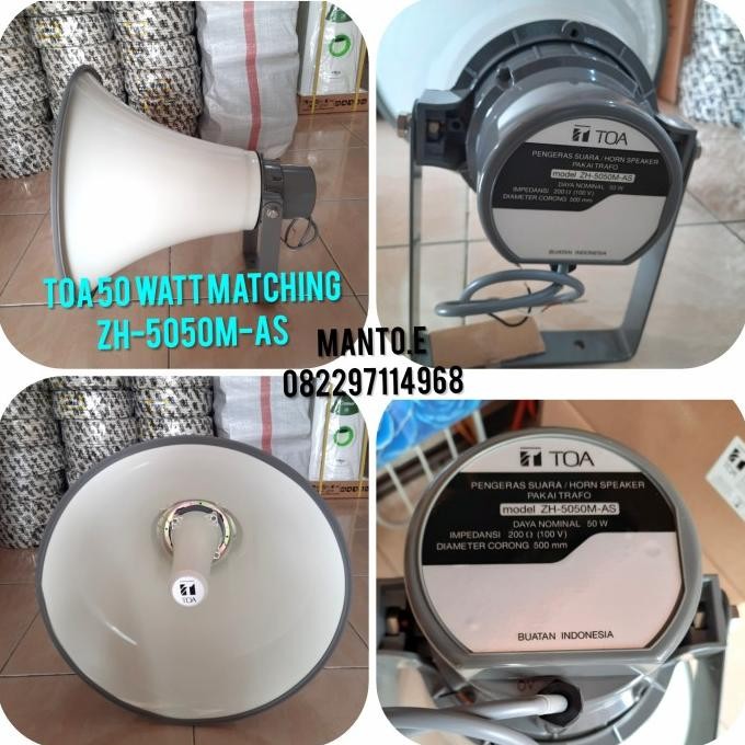 Jual SPEAKER CORONG TOA 50 WATT ZH-5050M-AS TOA TRAFO MATCHING Terlaris | Shopee Indonesia