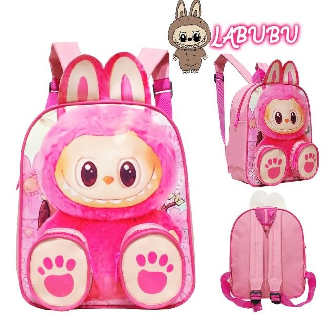 Jual LABUBU TAS RANSEL ANAK PEREMPUAN SEKOLAH PAUD / TK KARAKTER - BACKPACK MINI KIDS HEWAN ...