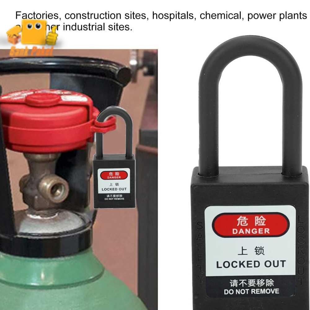 Jual KS Gembok Isolasi Plastik Baja Solid Electricity Safety Padlock ...