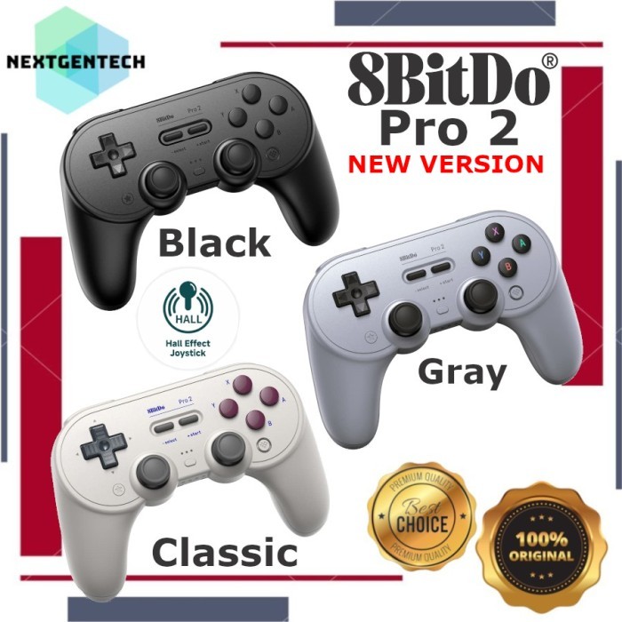 Jual TERBARU 8bitdo Pro 2 Wireless Gamepad Bluetooth Controller Switch ...