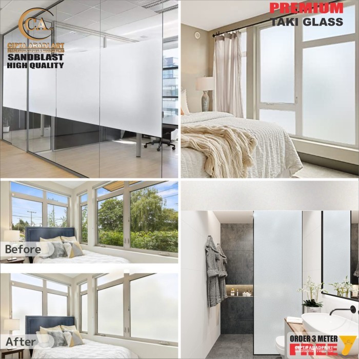 Jual Stiker Kaca Sandblast ( Glass Film ) | Shopee Indonesia