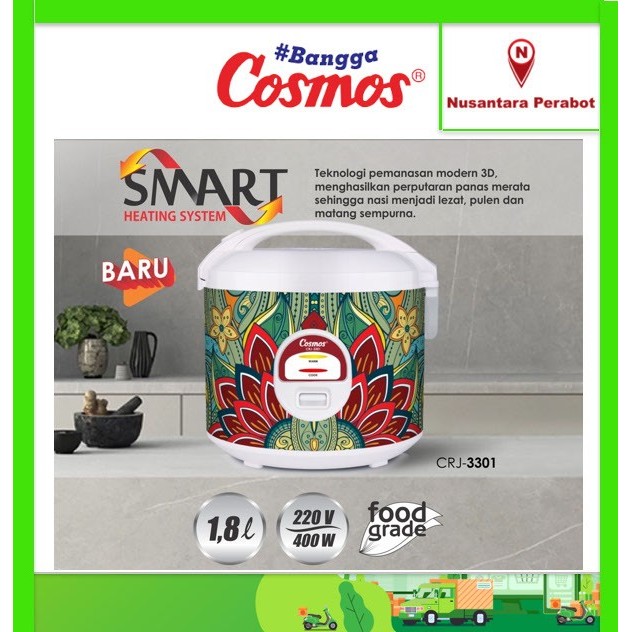 Jual Cosmos Crj-3301 Magic Com / Rice Cooker 1.8 Liter | Shopee Indonesia