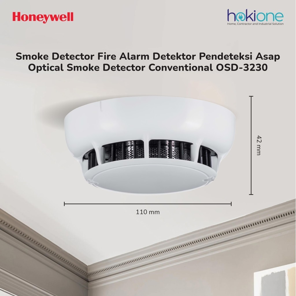 Jual System Sensor Smoke Detector Conventional OSD-3230 With Base ...